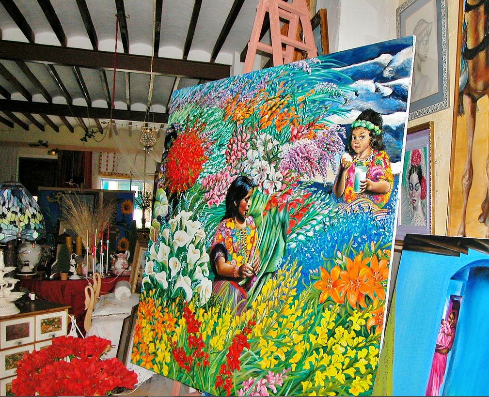 Exposición de María Chávez en el Restaurante La Bruschetta de Altea